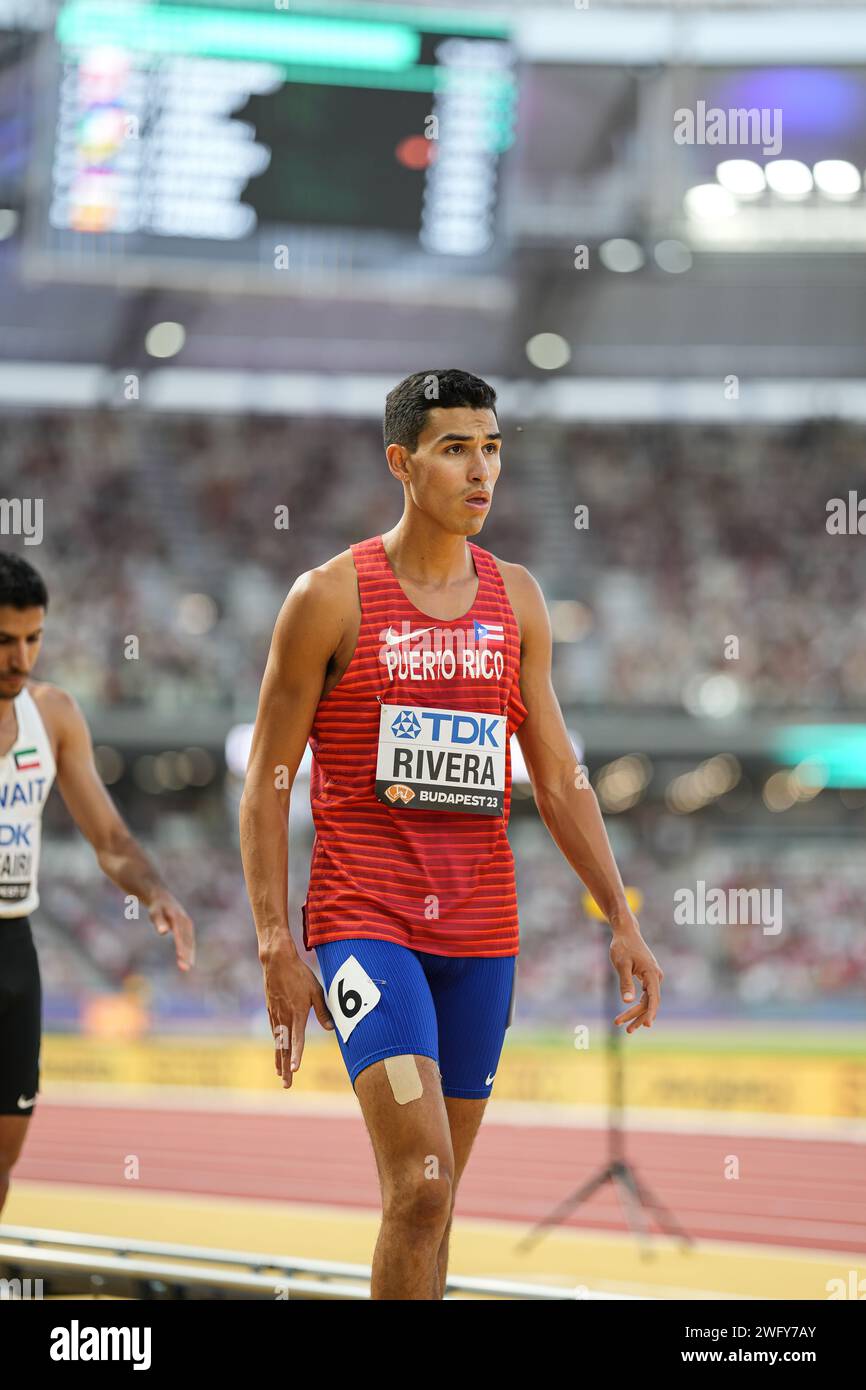 John RIVERA participating in the 800m at the World Athletics Championships in Budapest 2023 ...