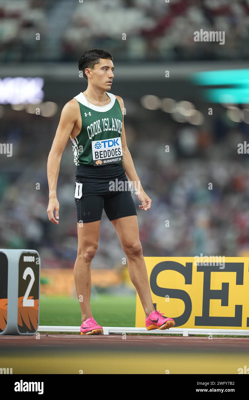 Alex BEDDOES participating in the 800m at the World Athletics Championships in Budapest 2023 ...