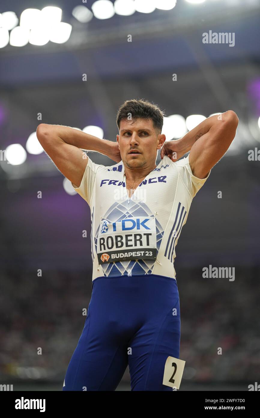 Benjamin ROBERT participating in the 800m at the World Athletics ...