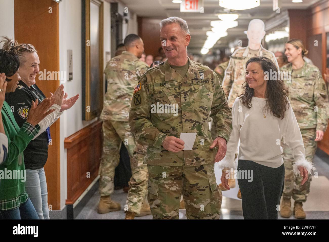 57th Director of the Army Staff Lt. Gen. Walter E. Piatt departs the ...