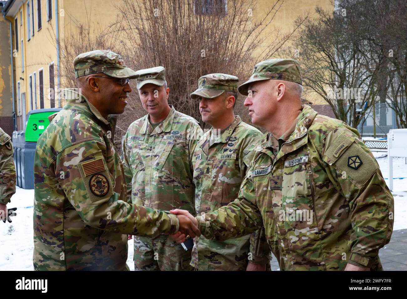 Chairman of the Joint Chiefs of Staff Gen. CQ Brown, Jr. greets U.S ...