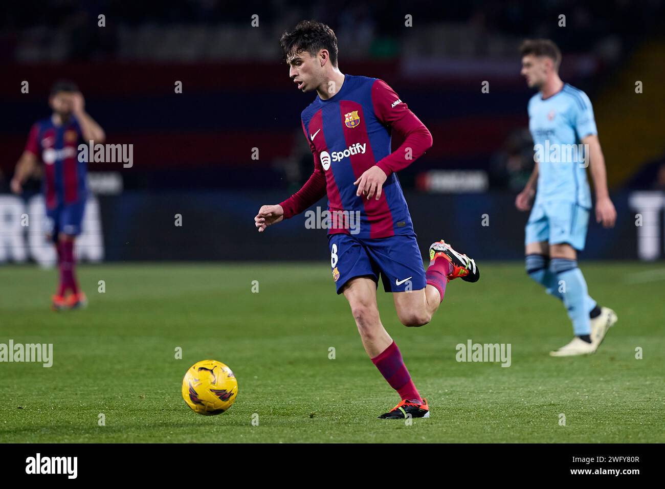 BARCELONA, SPAIN - JANUARY 31: Pedri of FC Barcelona during the La Liga ...