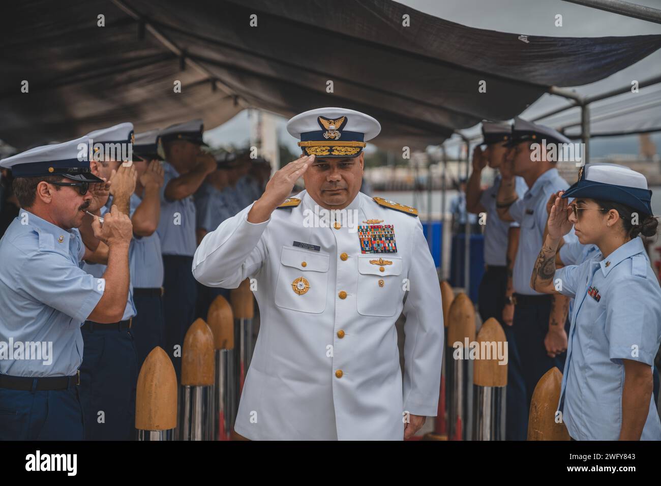 Vice Adm. Andrew Tiongson, commander, U.S. Coast Guard Pacific Area ...