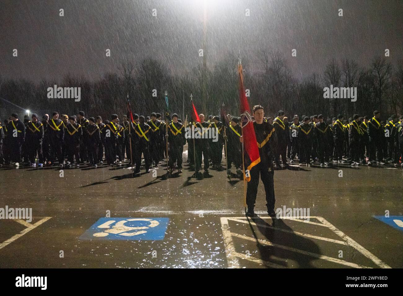 Soldiers from 10th Mountain Division Artillery (DIVARTY), hold an ...