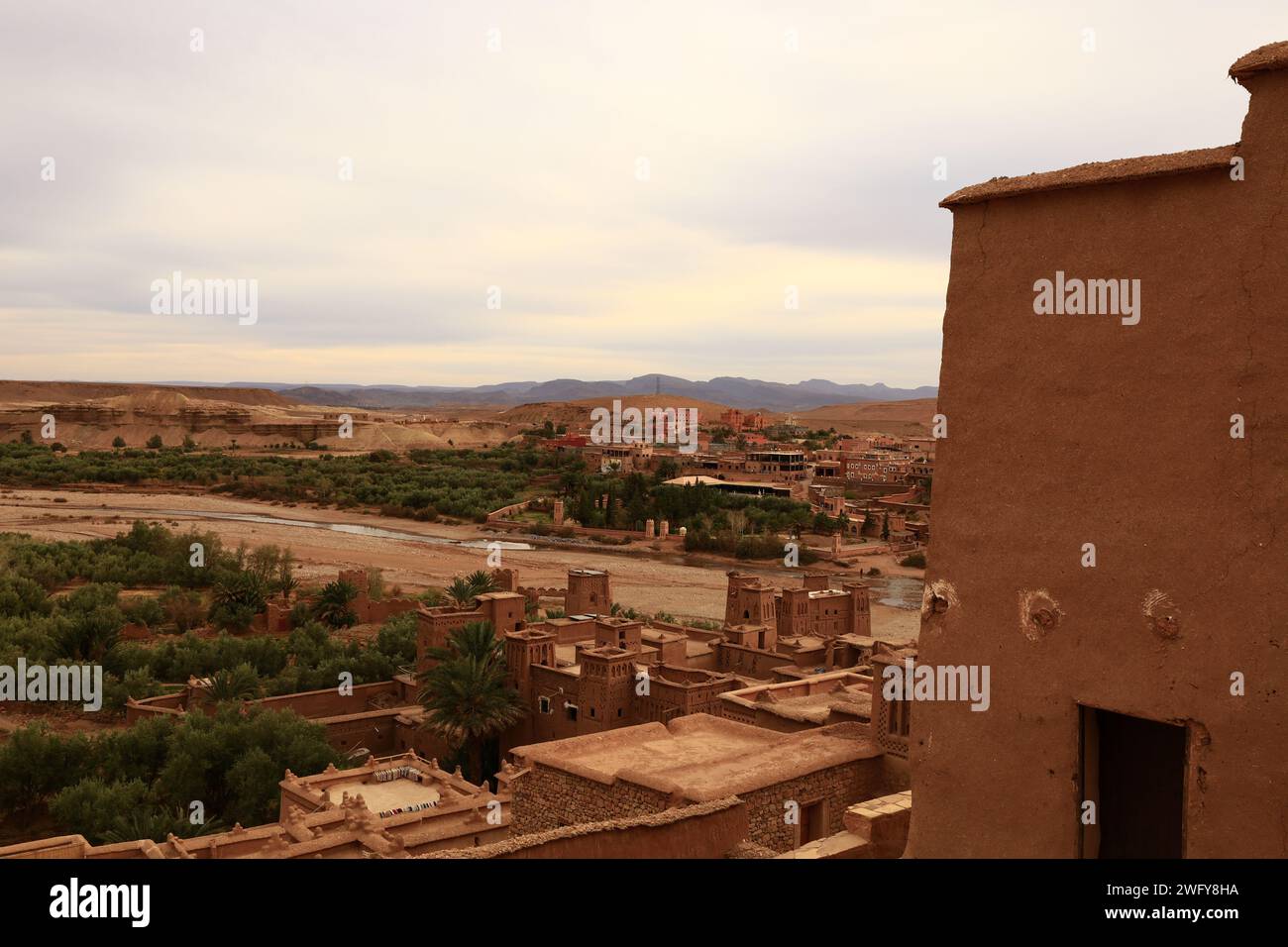 Aït Benhaddou is a historic ksar ,fortified village, along the former ...
