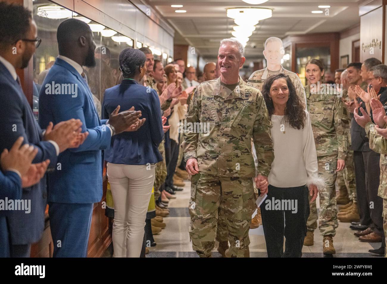 57th Director of the Army Staff Lt. Gen. Walter E. Piatt departs the ...