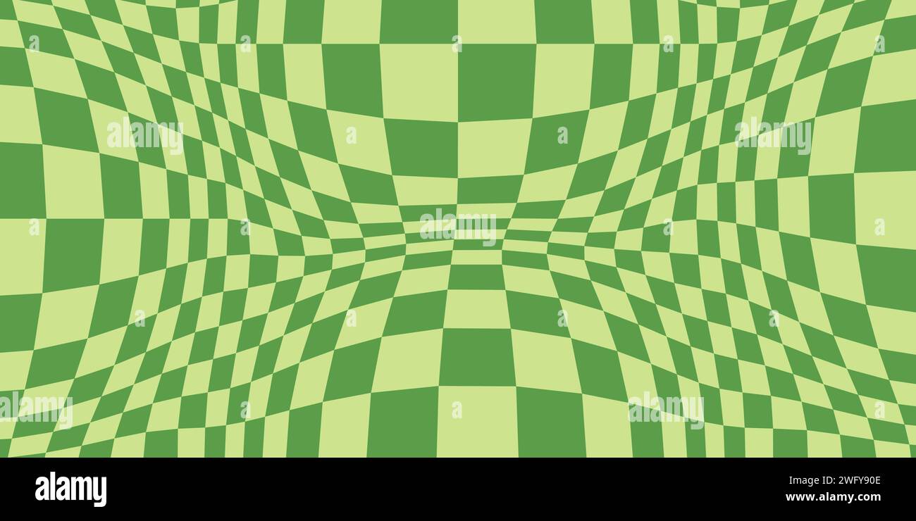 Bloated Checkerboard Background in Vector. An Aesthetic Abstract ...