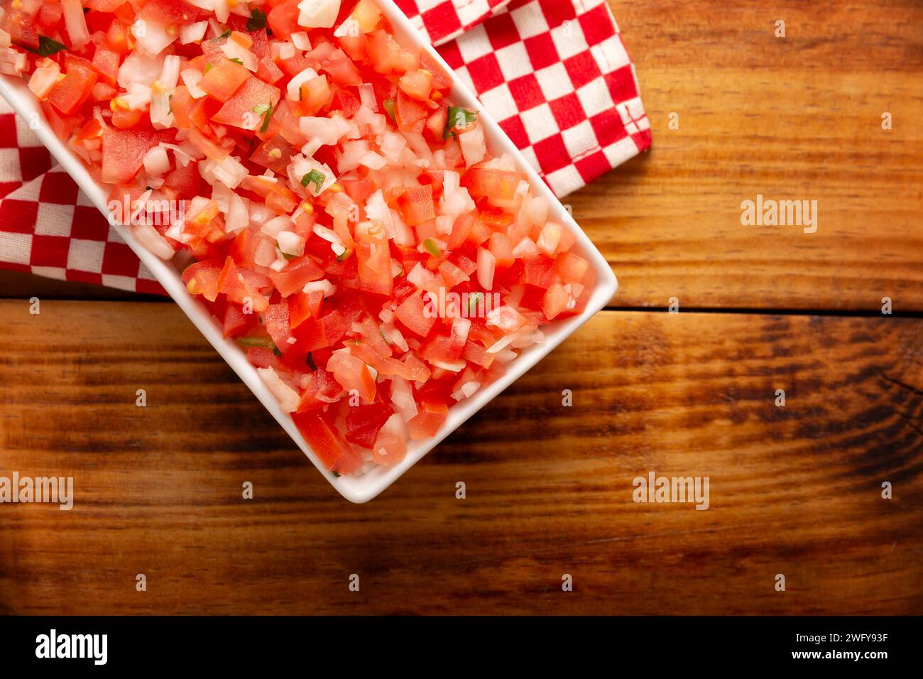 Traditional Mexican Pico de Gallo sauce, easy and healthy recipe made ...