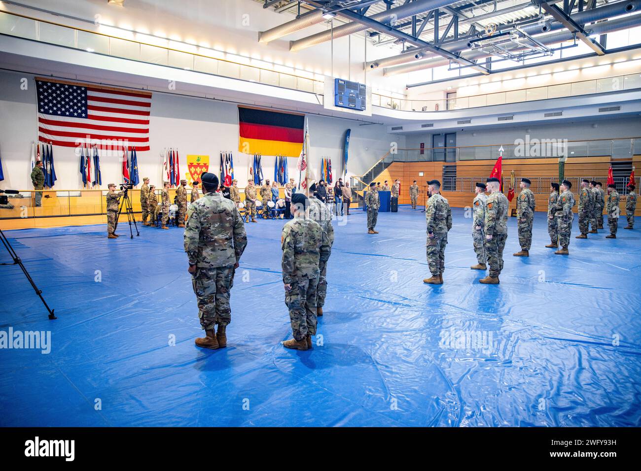 U.S. Soldiers from the 41st Field Artillery Brigade participate in the ...