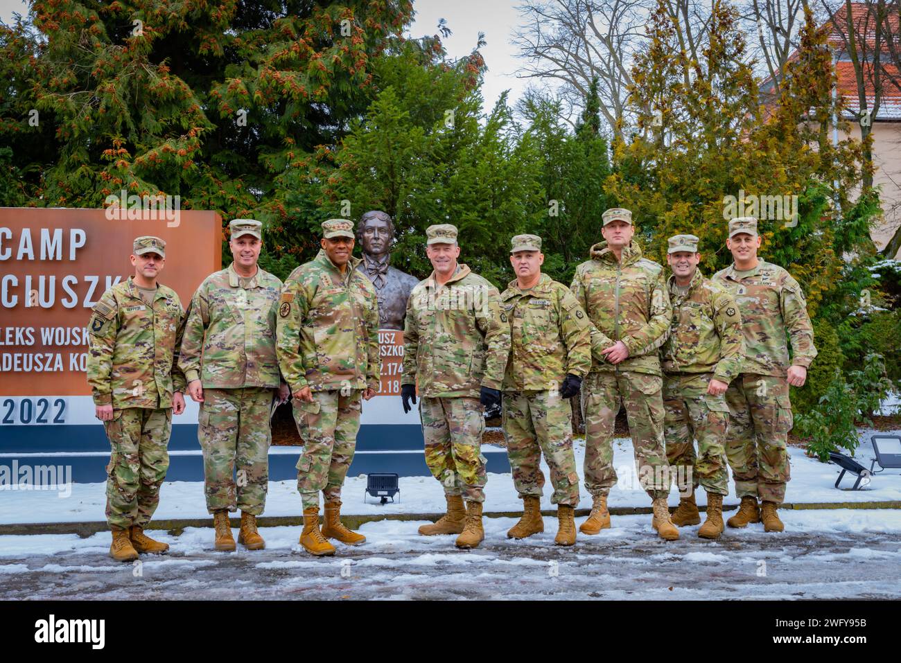 Chairman of the Joint Chiefs of Staff Gen. CQ Brown, Jr. poses with the ...