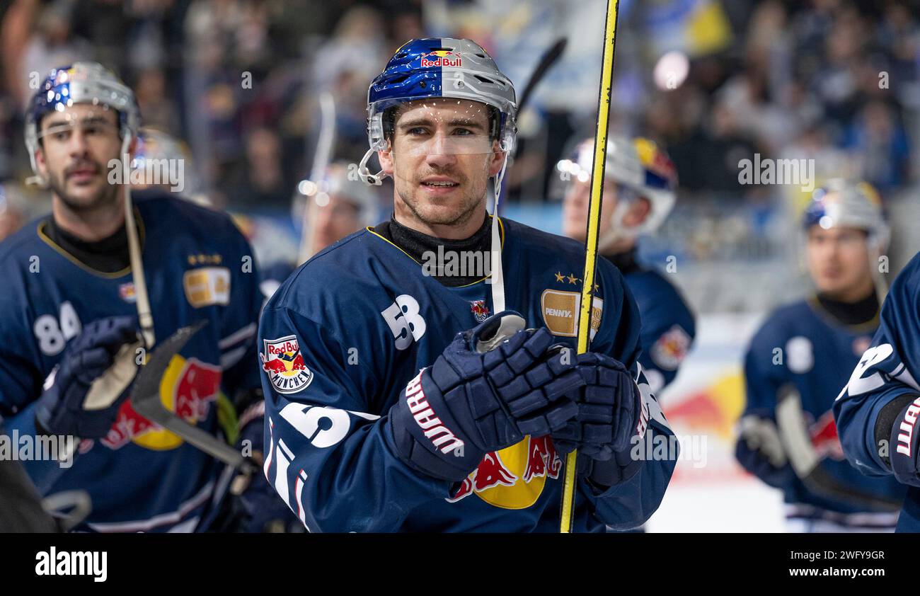 Muenchen, Deutschland. 01st Feb, 2024. Ryan McKiernan (EHC Red Bull ...
