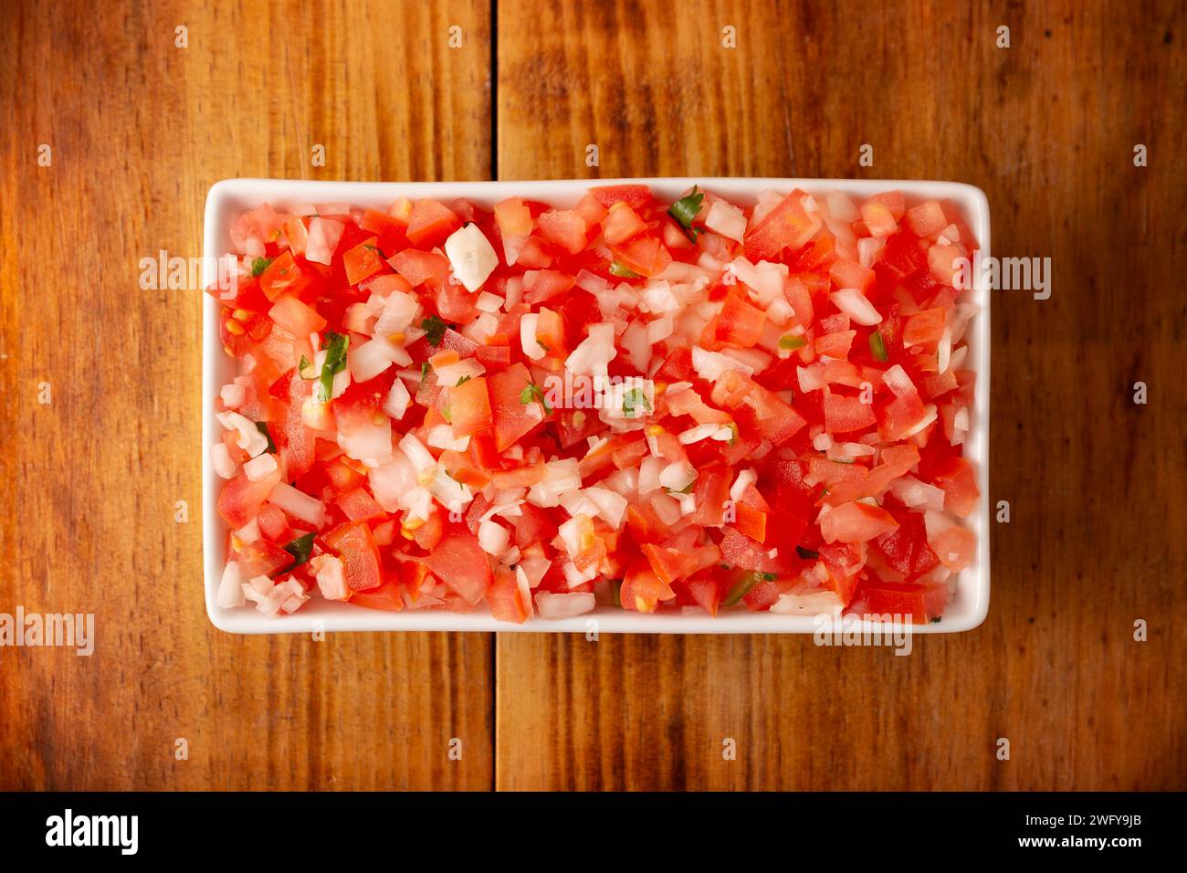 Traditional Mexican Pico de Gallo sauce, easy and healthy recipe made ...
