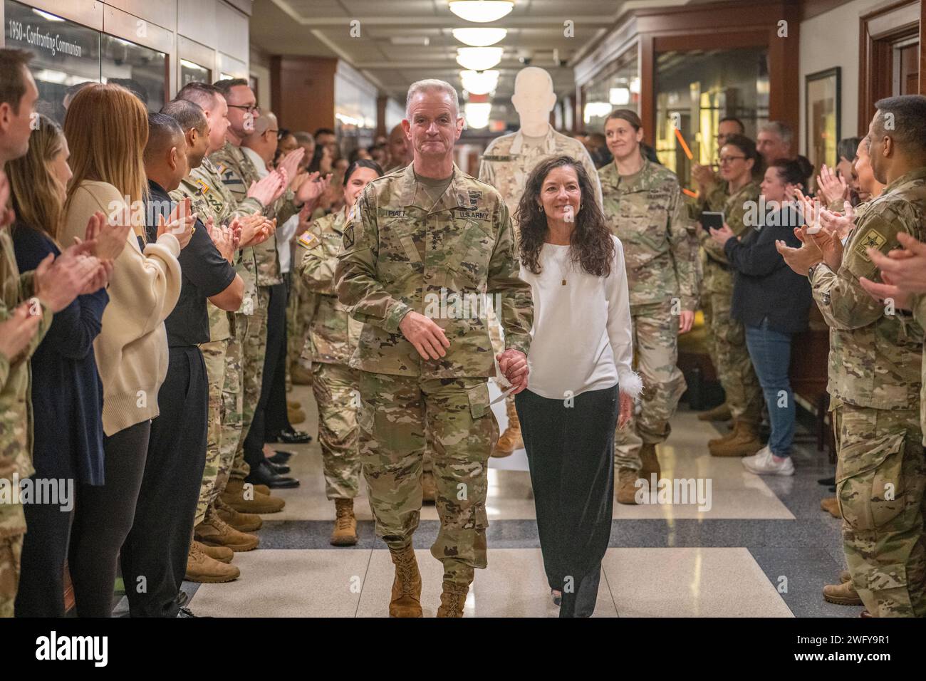 57th Director of the Army Staff Lt. Gen. Walter E. Piatt departs the ...