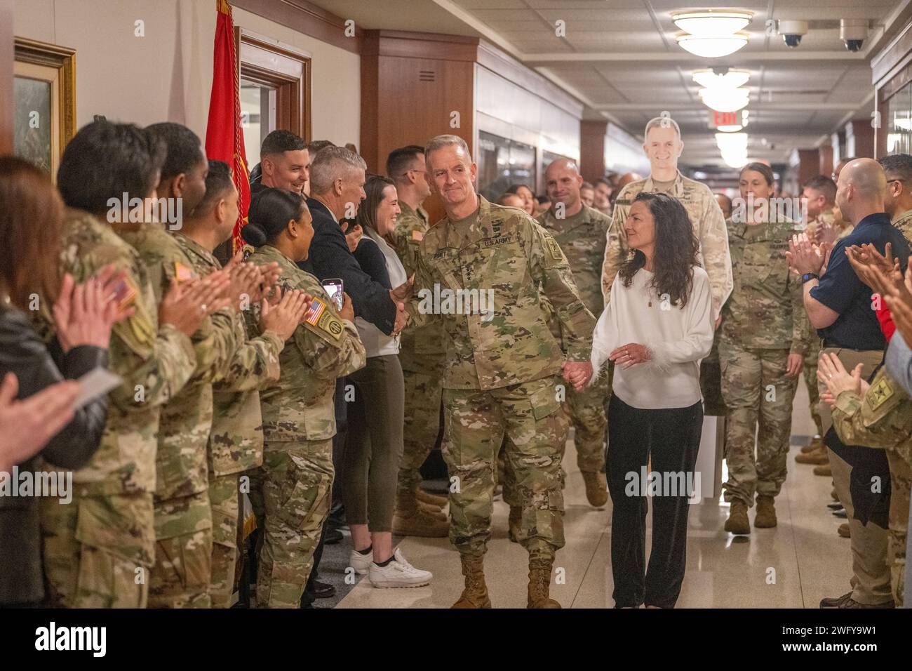 57th Director of the Army Staff Lt. Gen. Walter E. Piatt departs the ...