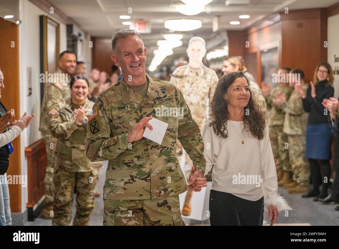 57th Director of the Army Staff Lt. Gen. Walter E. Piatt departs the ...