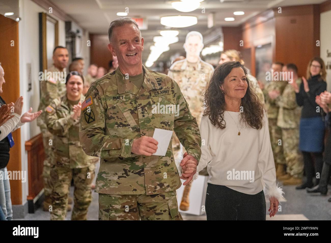 57th Director of the Army Staff Lt. Gen. Walter E. Piatt departs the ...