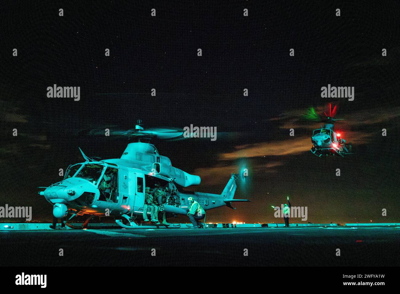 UH-1Y Vipers, assigned to the “White Knights” of Marine Medium ...