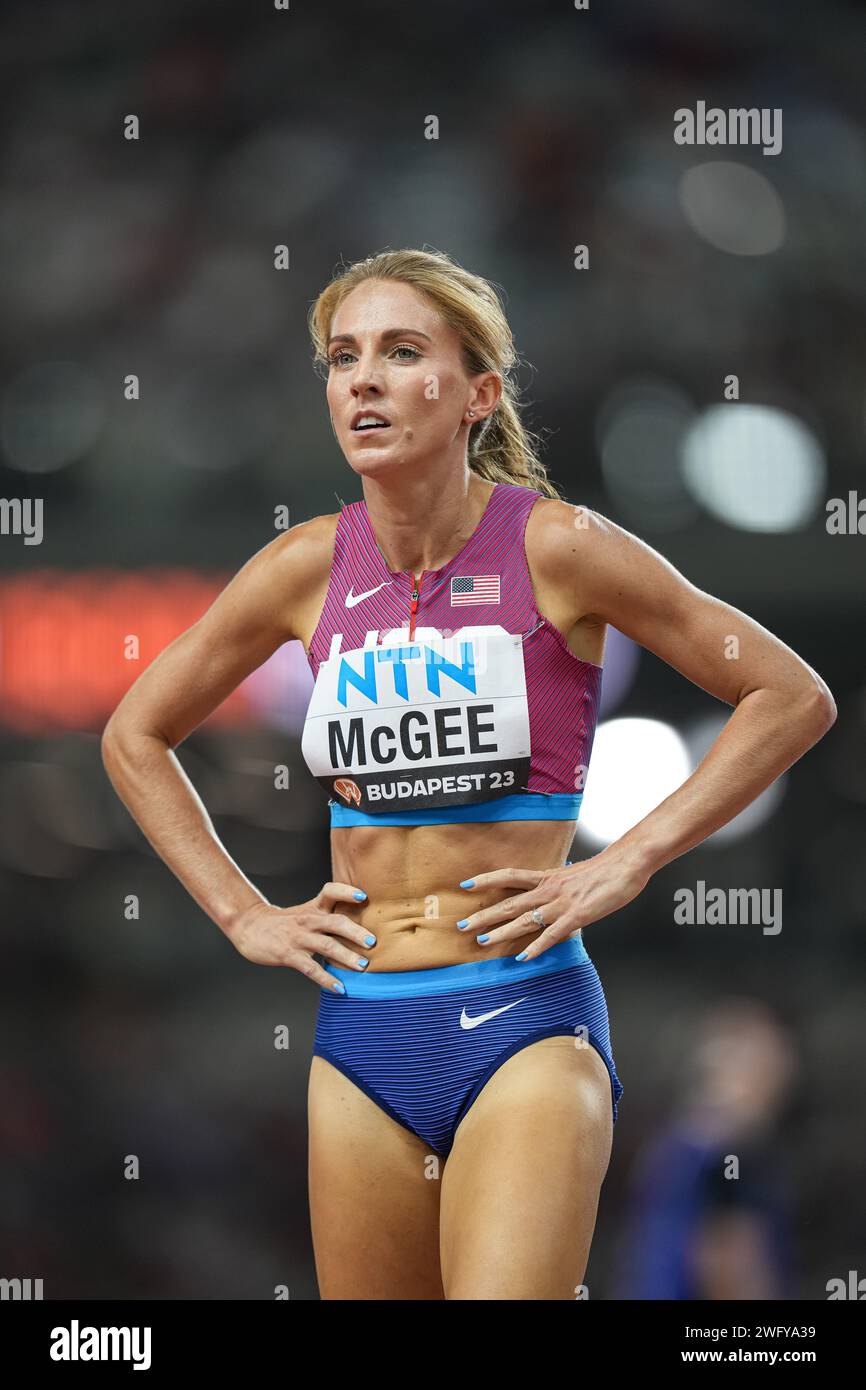 Cory Ann MCGEE participating in the 1500 meters at the World Athletics ...