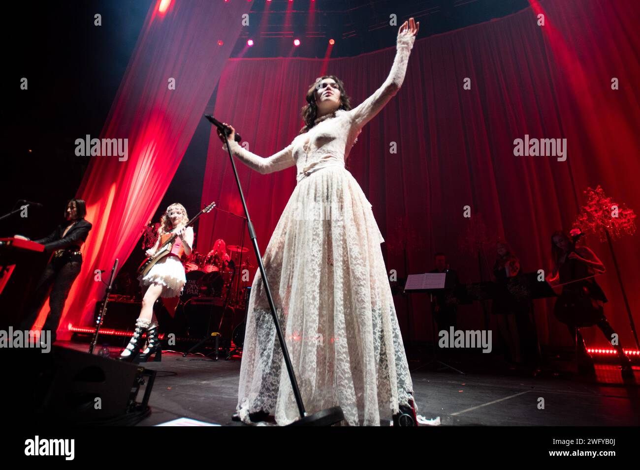 London, UK. 01 Feb 2024. Lead singer Abigail Morris of English indie ...