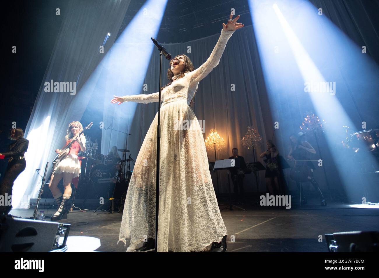 London, UK. 01 Feb 2024. Lead singer Abigail Morris of English indie ...