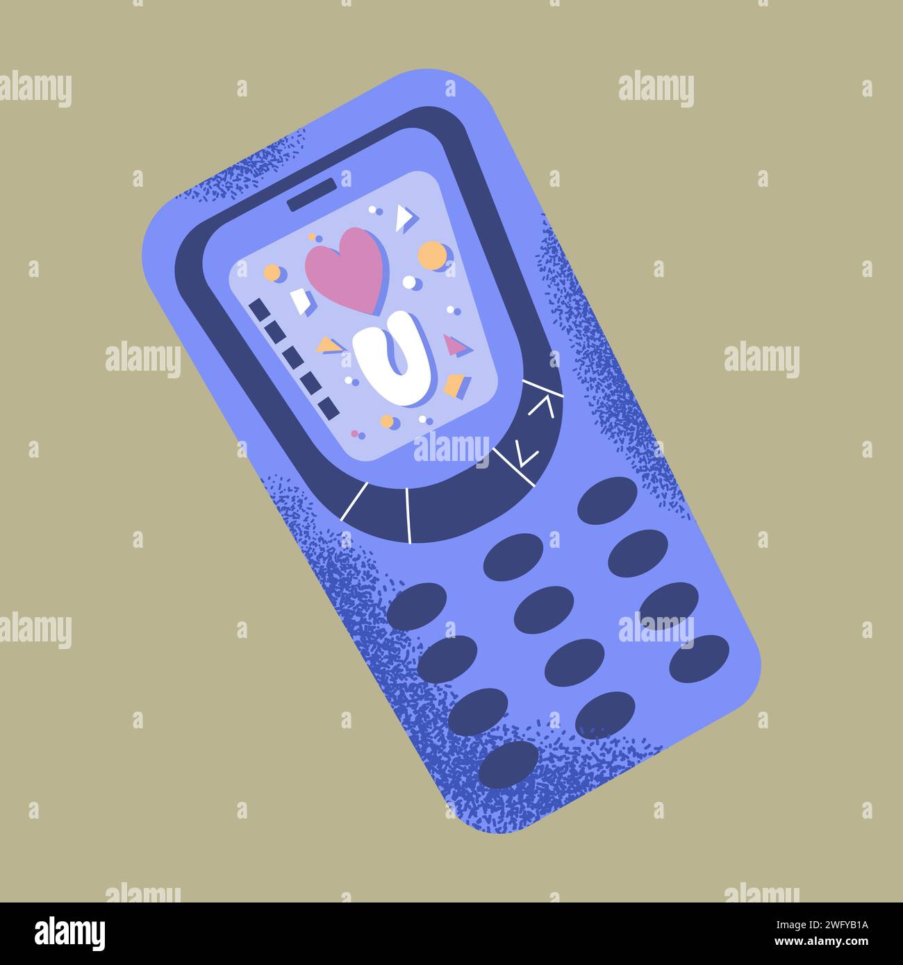 Old nokia mobile phone Stock Vector Images - Alamy