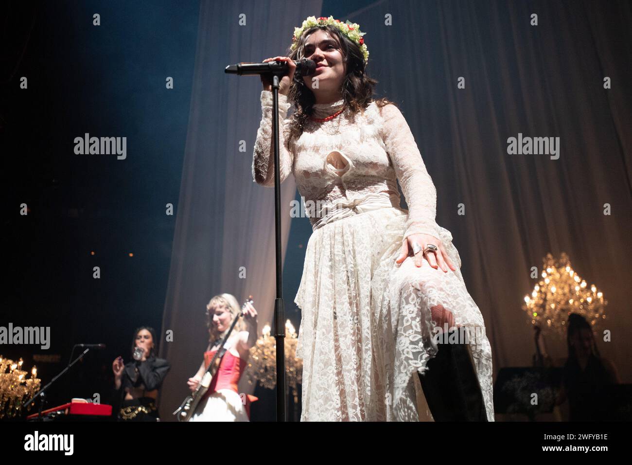 London, UK. 01 Feb 2024. Lead singer Abigail Morris of English indie ...