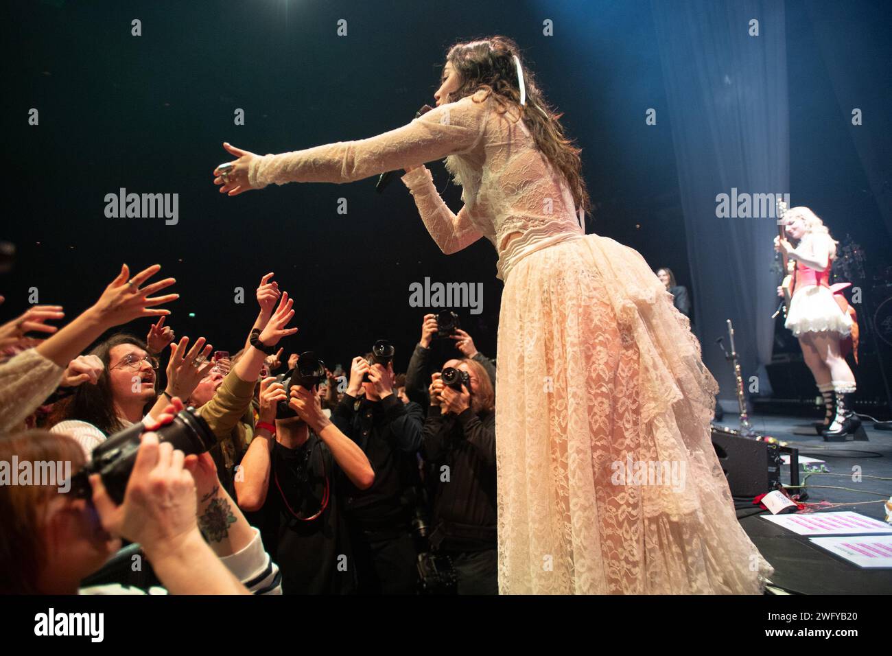 London, UK. 01 Feb 2024. Lead singer Abigail Morris of English indie ...