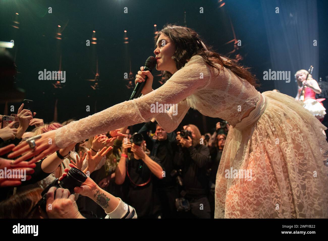 London, UK. 01 Feb 2024. Lead singer Abigail Morris of English indie ...