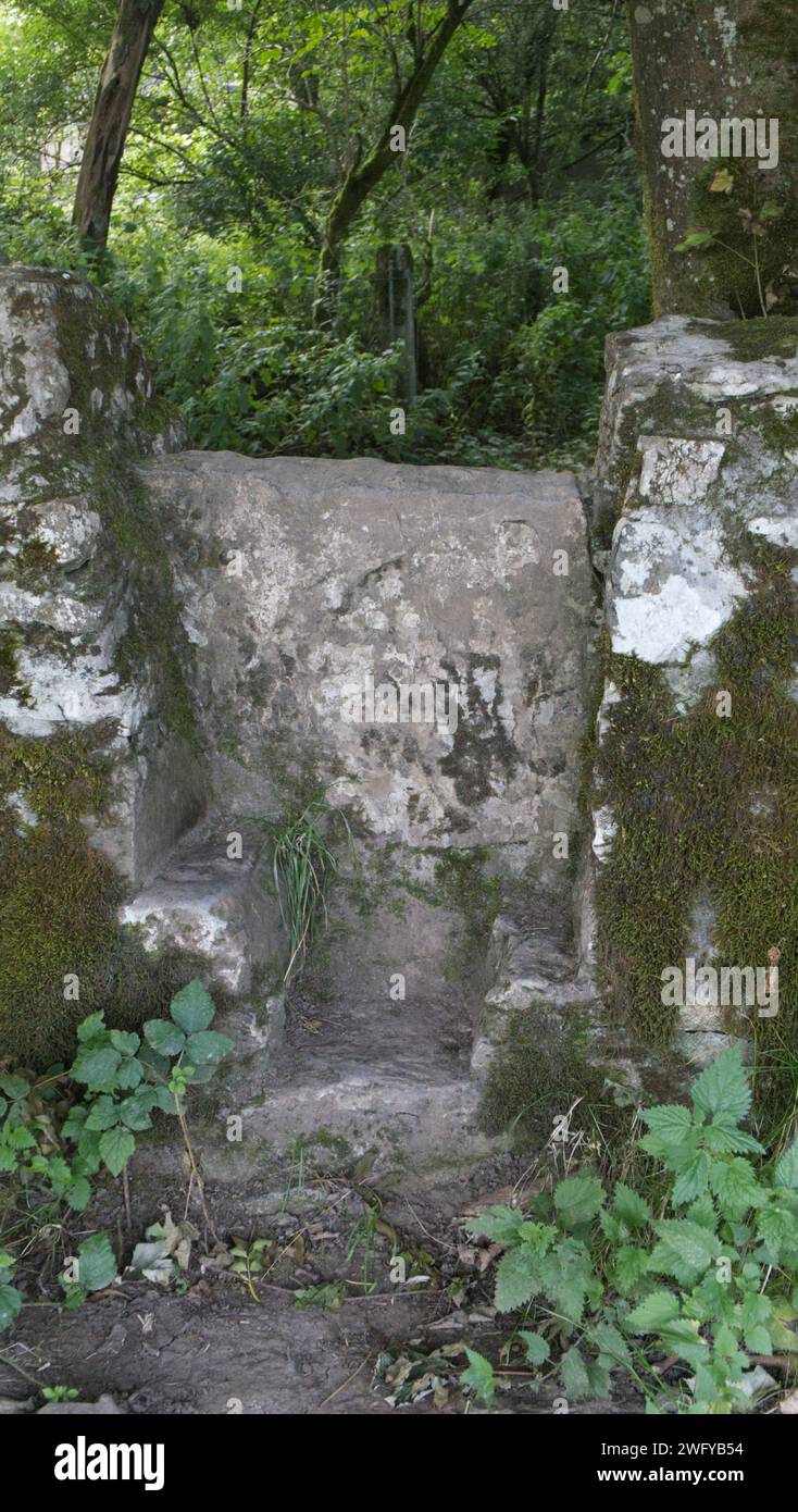 Old stone Cornish stile Stock Photo - Alamy