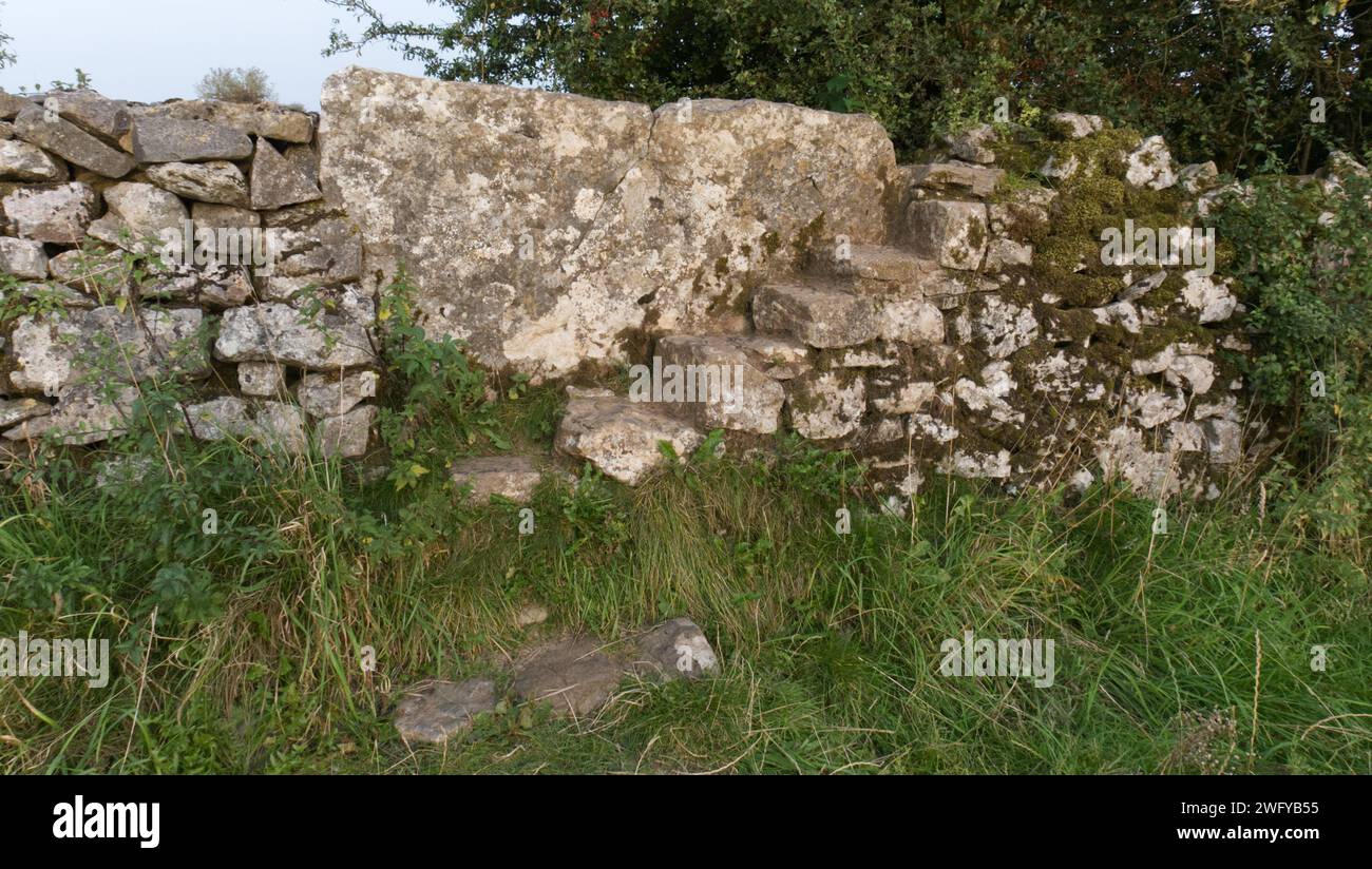 Old stone Cornish stile Stock Photo - Alamy