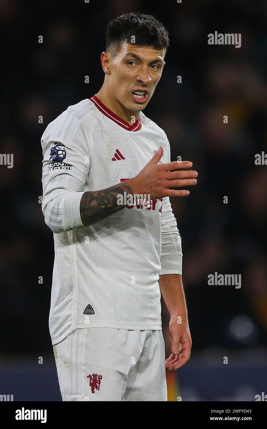 Lisandro Martínez of Manchester United during the Premier League match ...