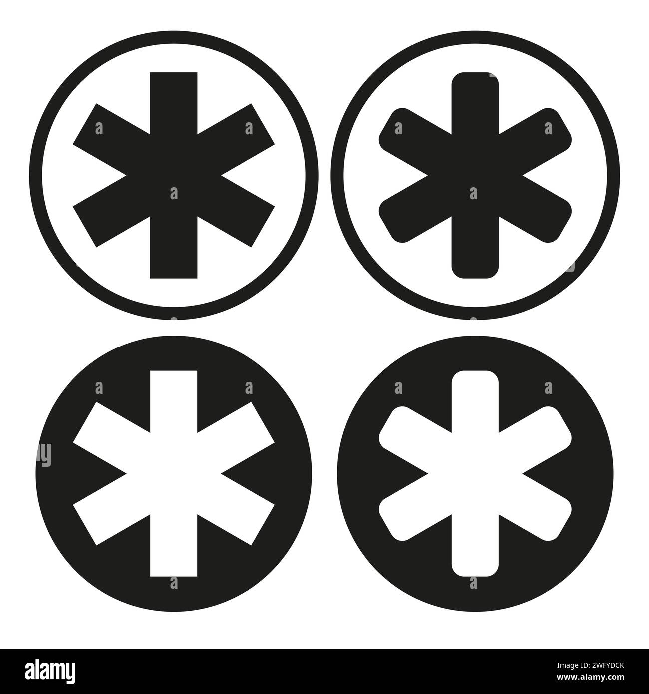 Asterisk footnote Cut Out Stock Images & Pictures - Alamy