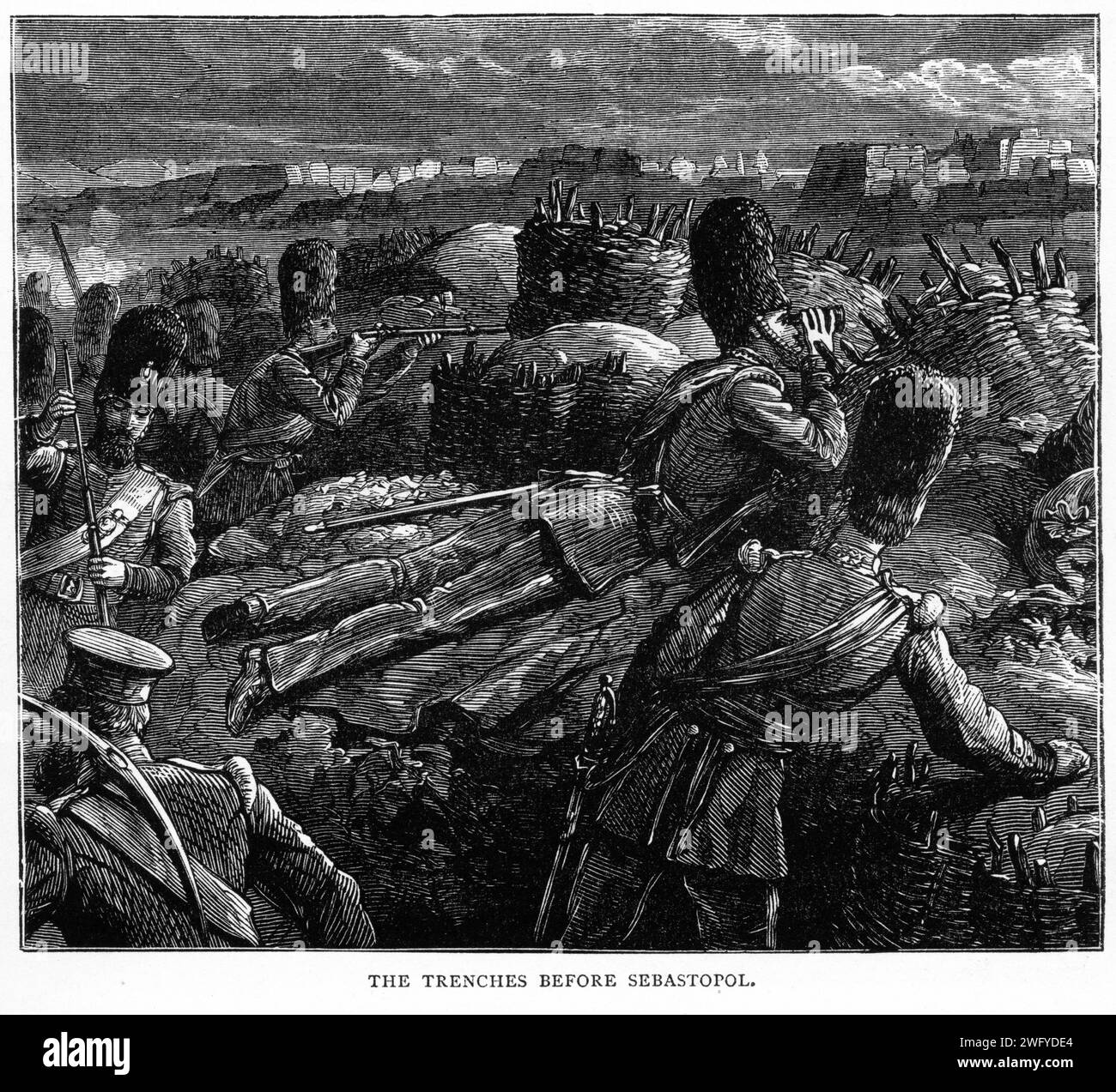 Engraving of the trenches before Sebastopol, circa 1900 Stock Photo - Alamy Engraving of the trenches before Sebastopol, circa 1900 Stock Photo - Alamy