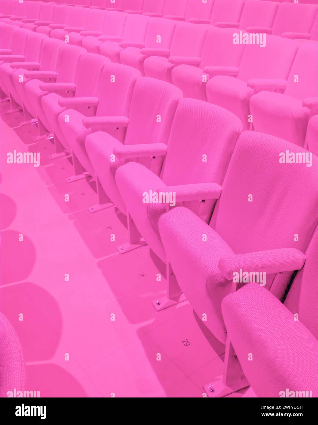 Auditorium with rows of seats hi-res stock photography and images - Alamy