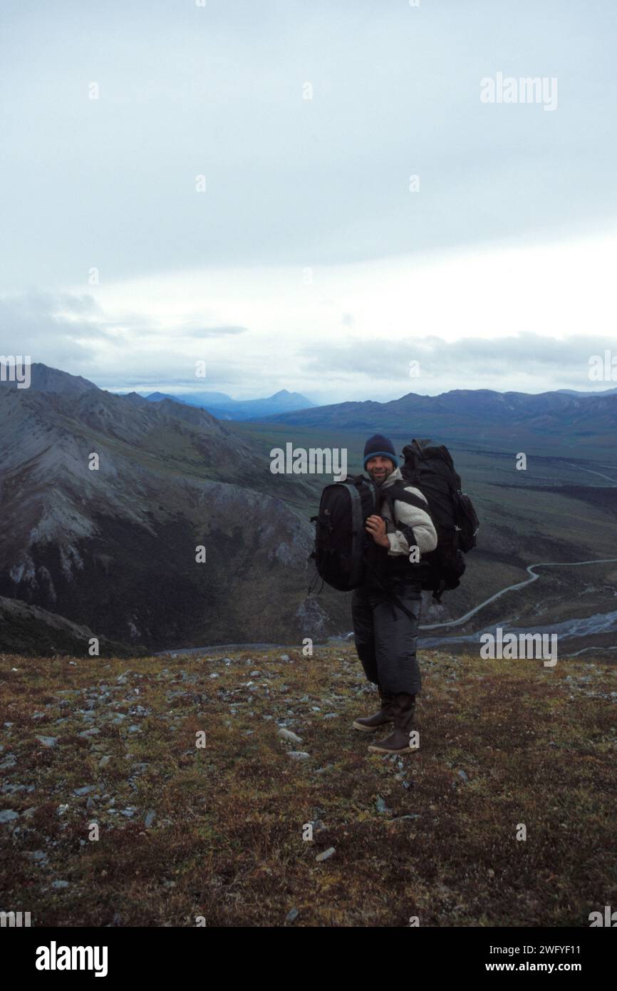 photographer Steven Kazlowski on Mount Margaret, Denali National Park ...