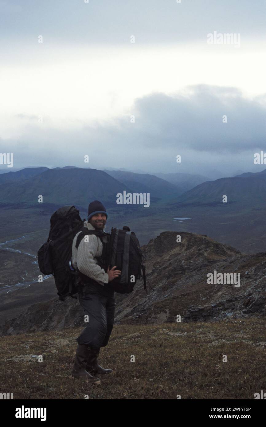 photographer Steven Kazlowski on Mount Margaret, Denali National Park ...