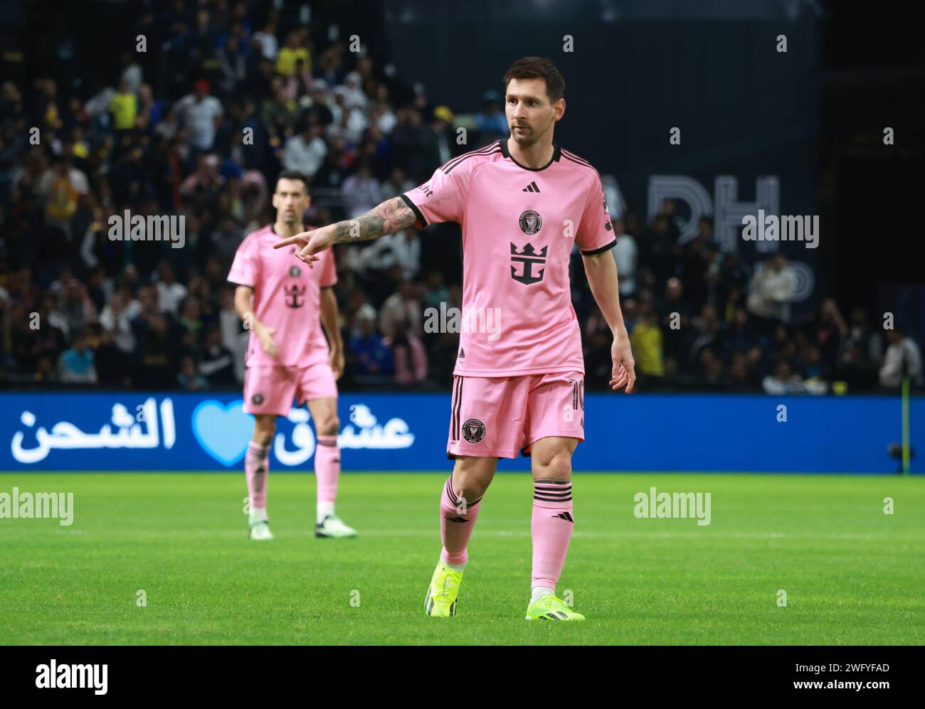 Riyadh, Saudi Arabia. 1st Feb, 2024. Inter Miami's Lionel Messi ...