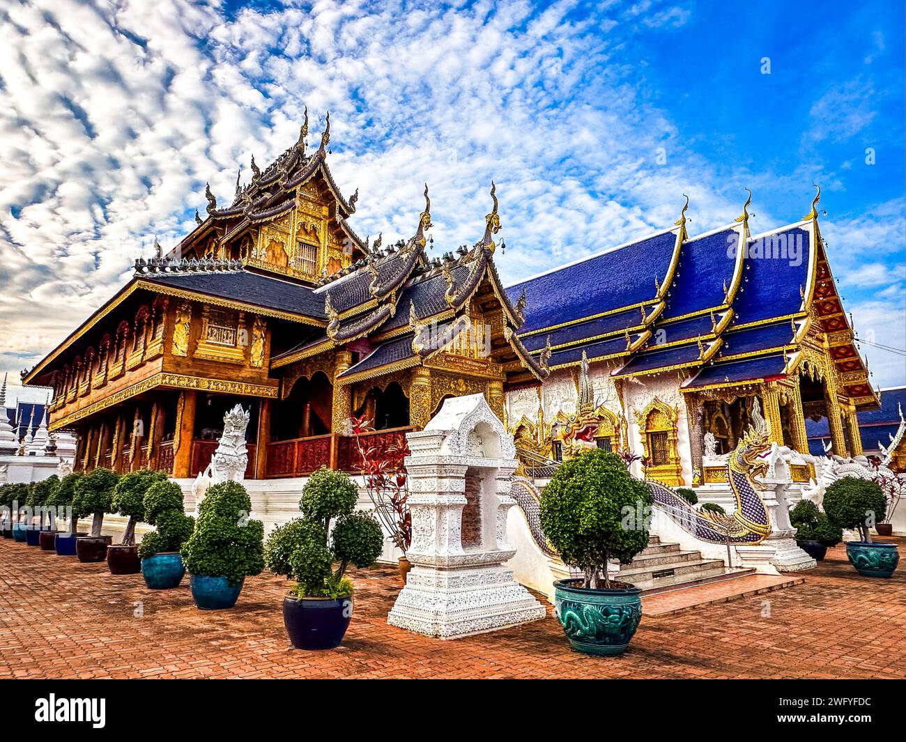 Wat Ban Den in Mae Taeng District, Chiang Mai, Thailand Stock Photo - Alamy