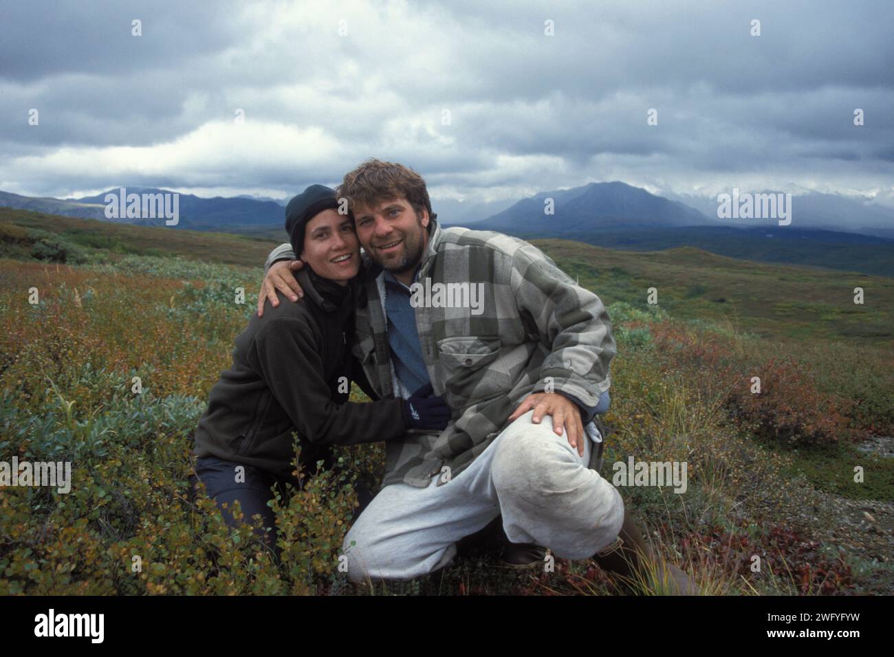 photographer Steven Kazlowski and Sunny Coulson picking blueberries in ...