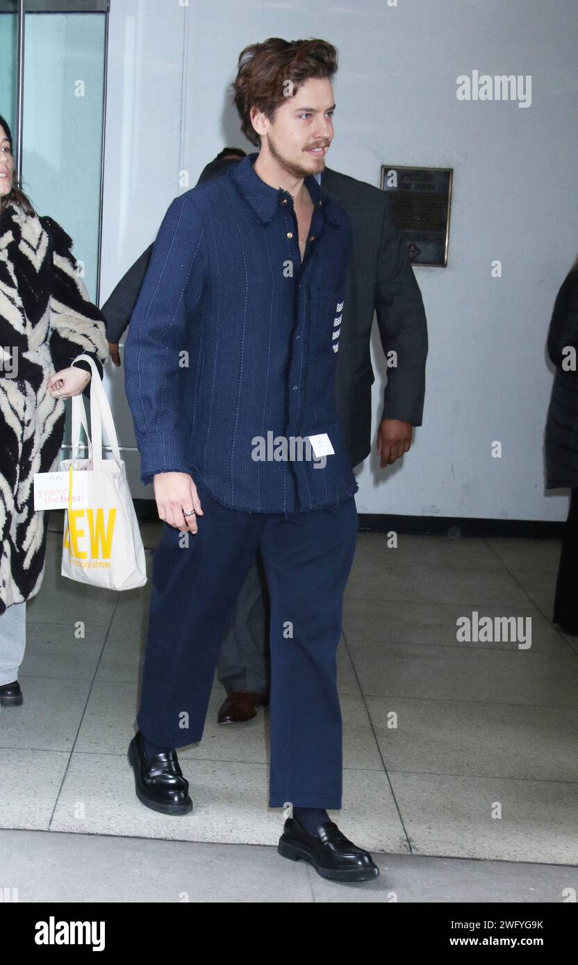 Newark, NY, USA. 1st Feb, 2024. Cole Sprouse seen at The Drew Barrymore ...