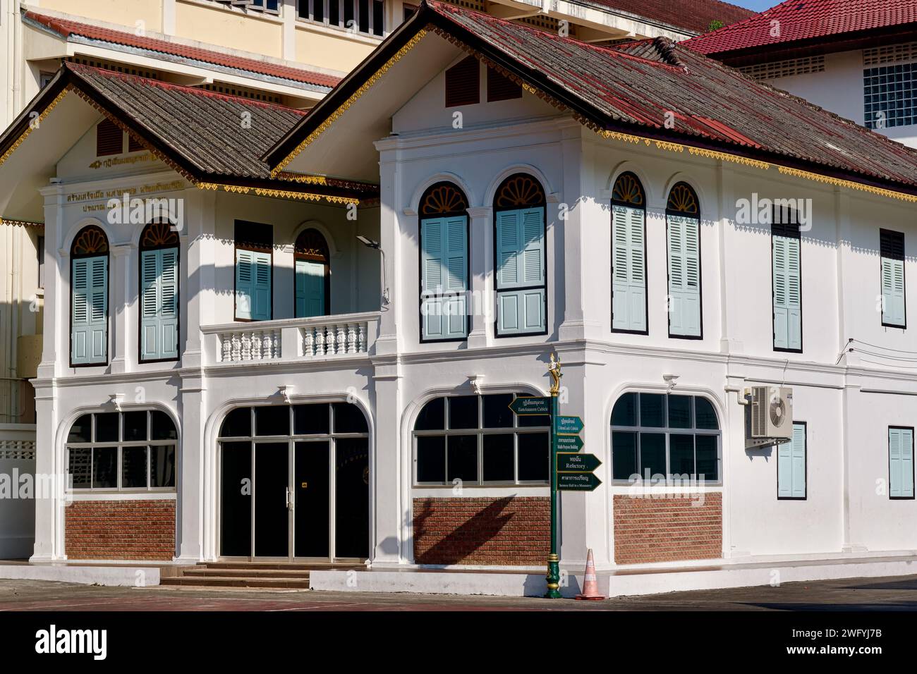 An administrative, European-style building, part of the complex around ...