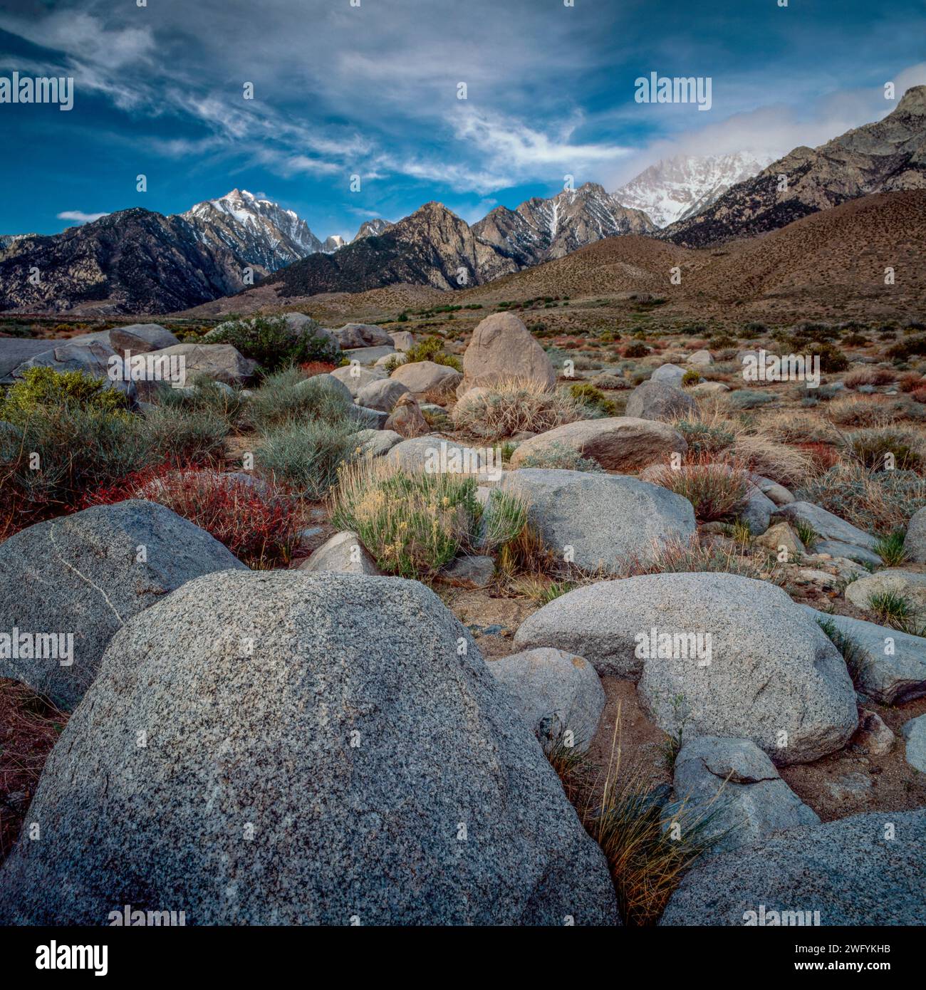 Granite, Symmes Creek, Mount Williamson, Inyo National Forest, Eastern ...