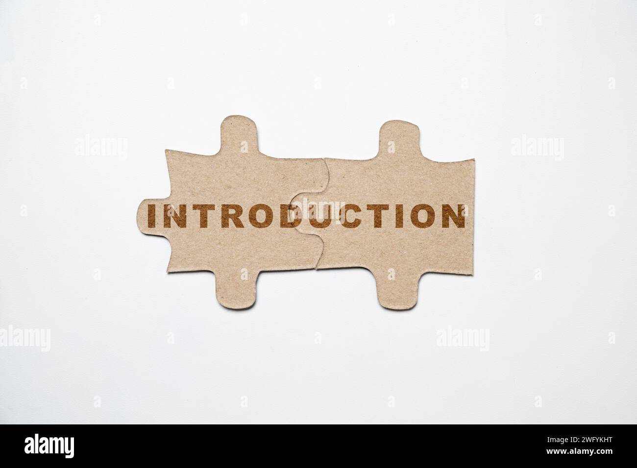 Two pieces of a jigsaw puzzle with introduction text. Introduction ...