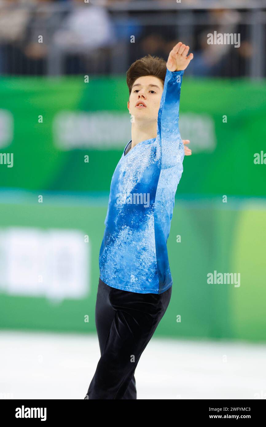 Hagara Adam (SVK), JANUARY 29, 2024 - Figure Skating : Men's Free ...