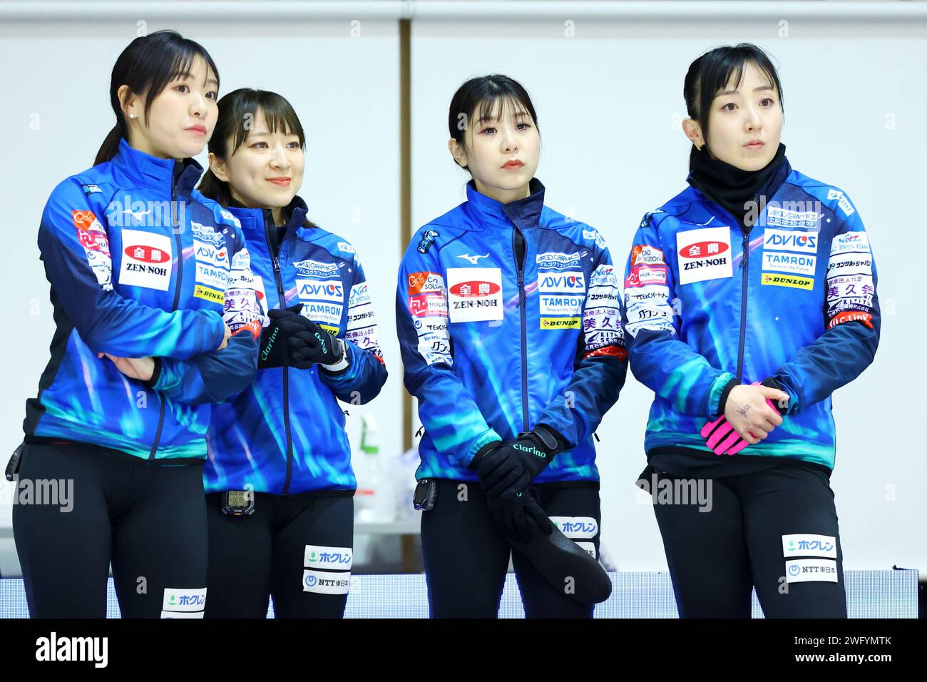 LOCOSOLARE team group, February 1, 2024 - Curling : The 41st ZEN-NOH ...