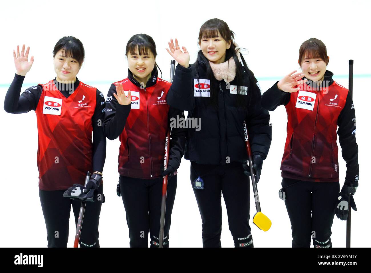 Chubu Electric Power team group, February 1, 2024 - Curling : The 41st ...