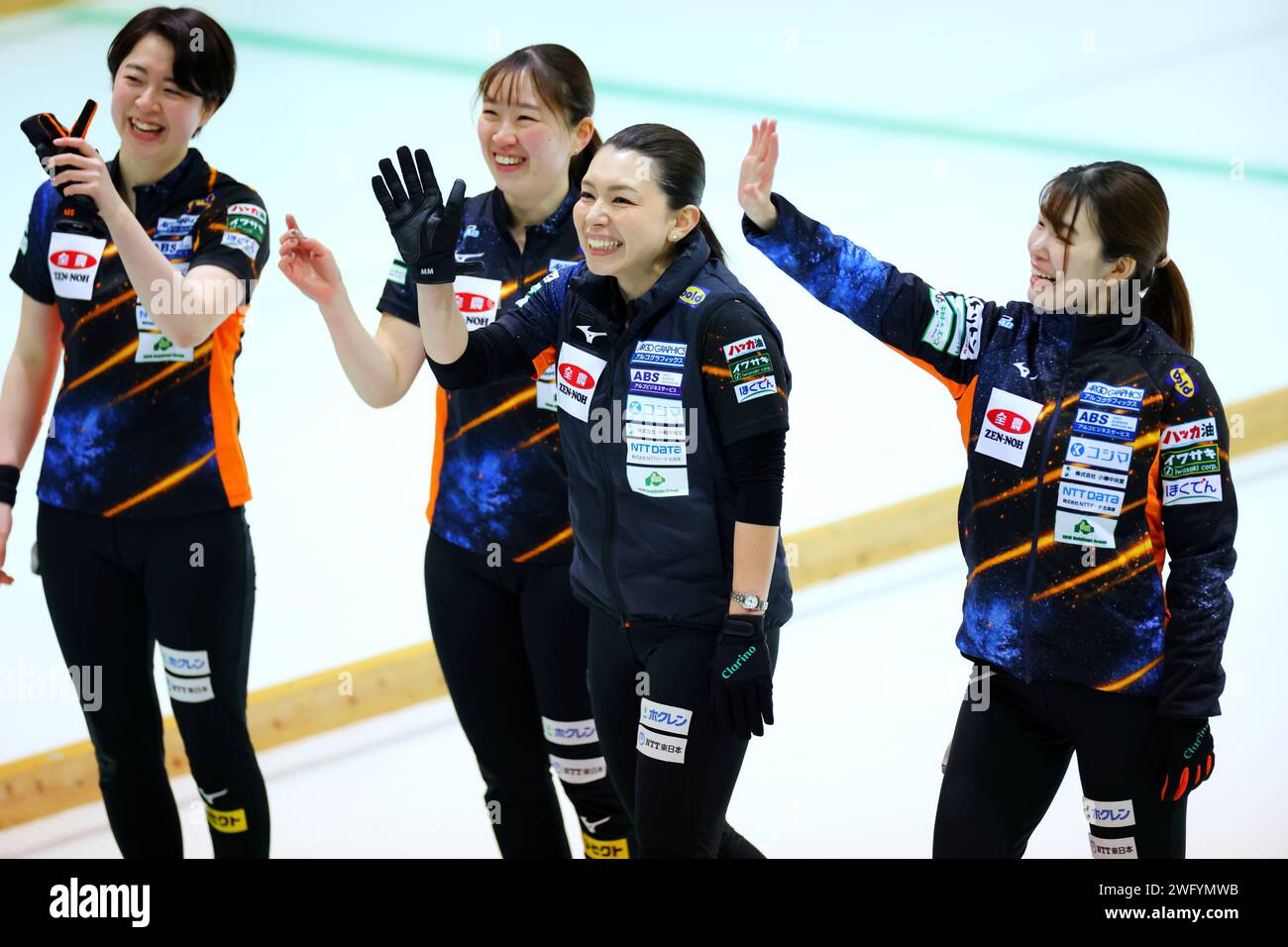 S/LOCOSOLARE.S team group, February 1, 2024 - Curling : The 41st ZEN ...
