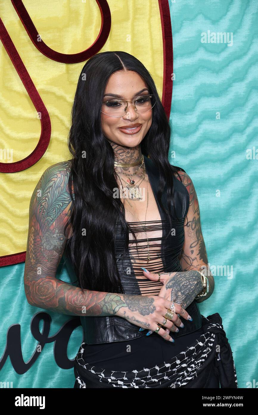 Los Angeles, USA. 01st Feb, 2024. Kehlani attends the 2024 Warner Music ...