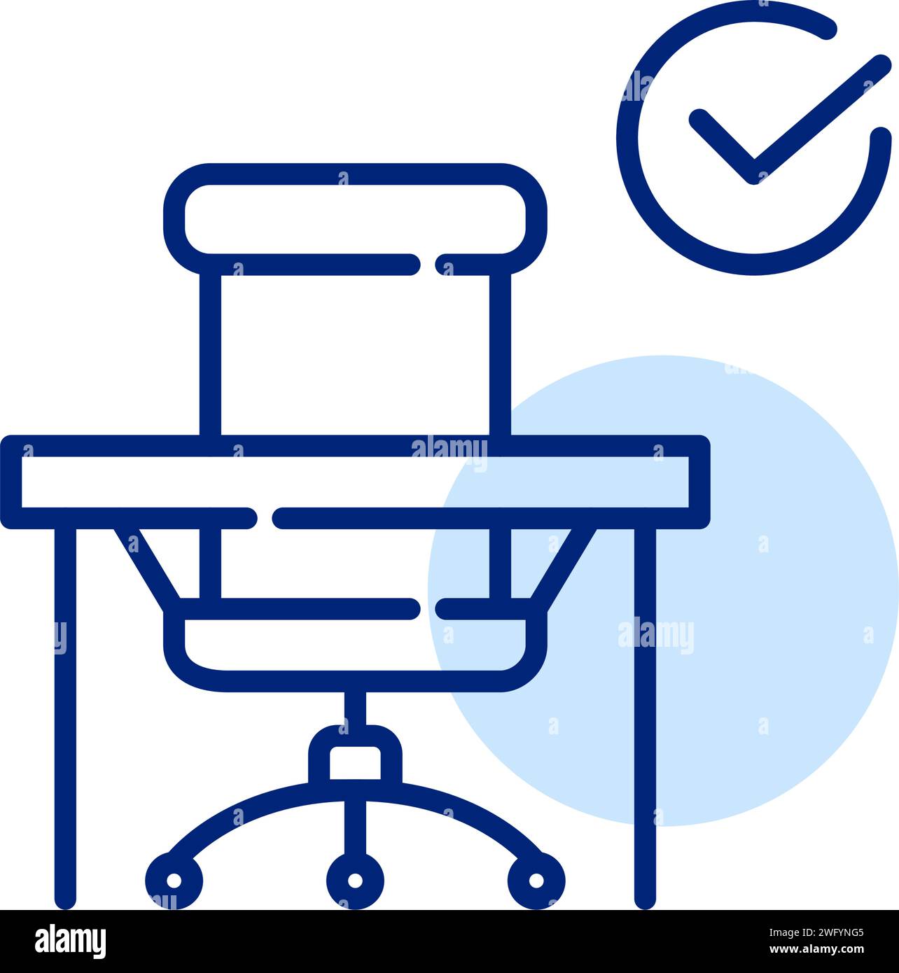 Receiving promotion at work. Corporate manager office job. Office chair ...