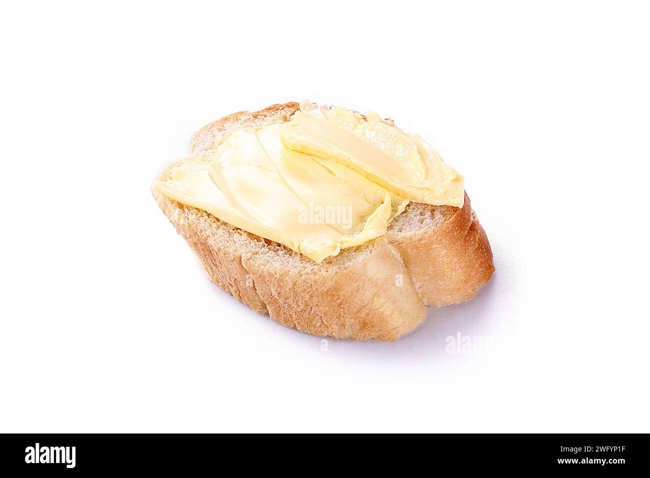 butter with bread isolated on white background Stock Photo - Alamy